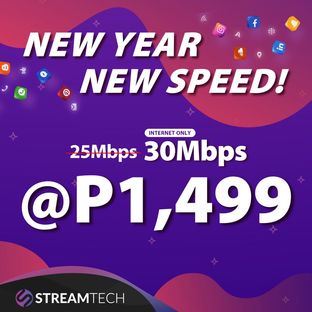 Streamtech | Fiber Internet | Start Your New Year Right with Faster Speed