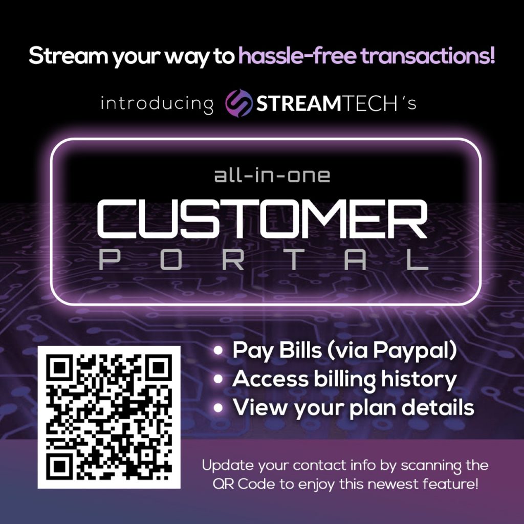 Streamtech | Fiber Internet | Introducing Our All-In-One Customer Portal